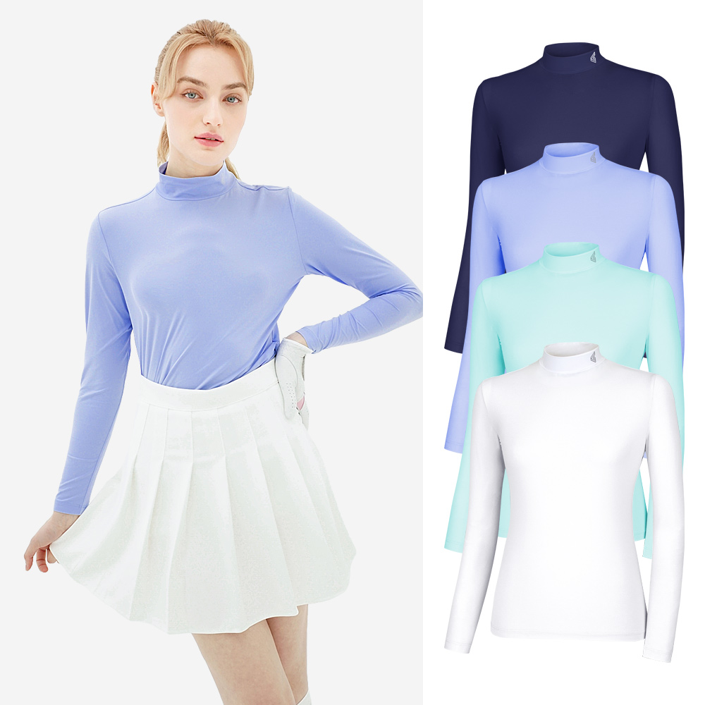 핫딜 김영주 여성 골프웨어 봄 여름 가을 글루미 냉감 쿨링 Uv차단 기능성 긴팔 반목 이너 티셔츠 스포츠 상의 딜팡 골프용품 전문쇼핑몰