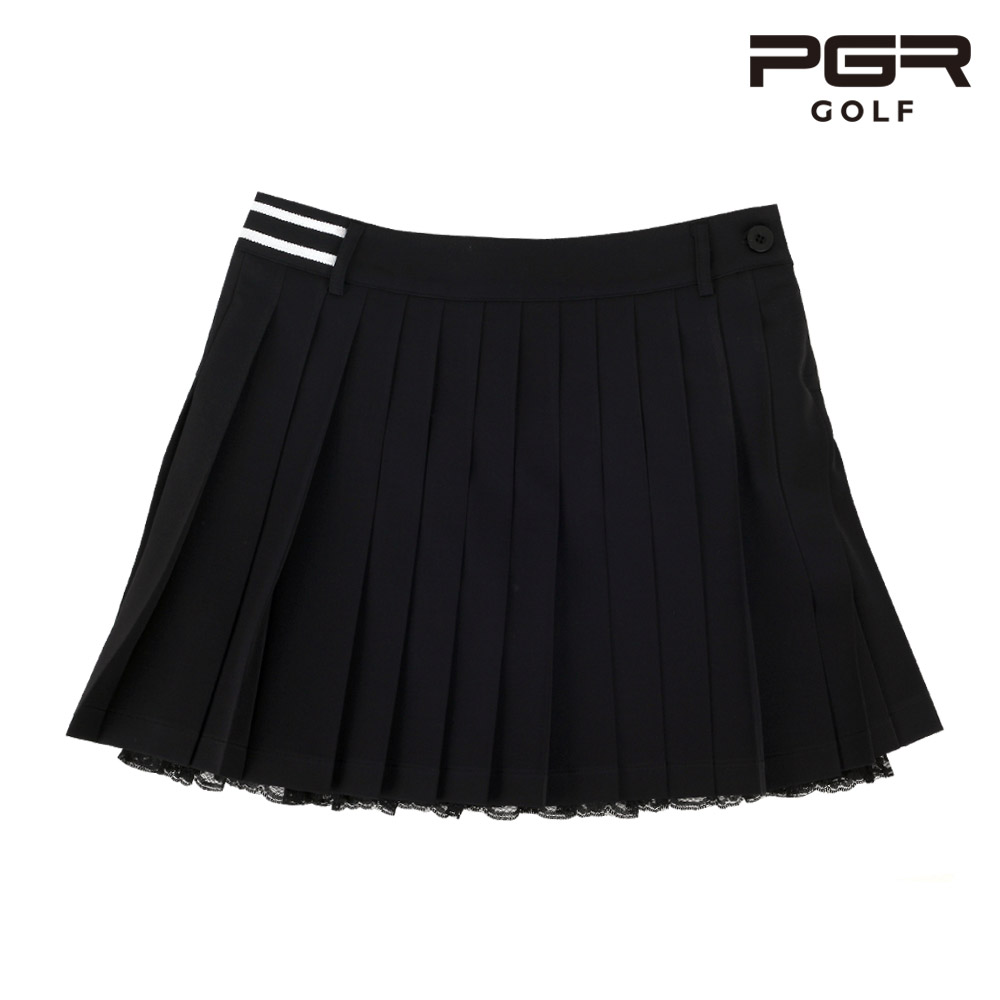 [핫딜] PGR 골프 GS-159 여성 골프 블랙 레이스 큐롯 스커트 플리츠치마 - 딜팡 - 골프용품 전문쇼핑몰