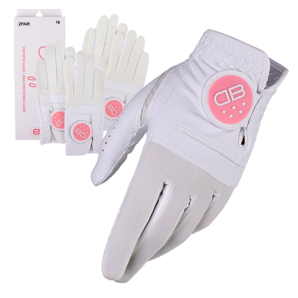 핫딜 양손2세트4장 빅야드 프리미엄 논슬립 극세사 여성 골프장갑 딜팡 골프용품 전문쇼핑몰