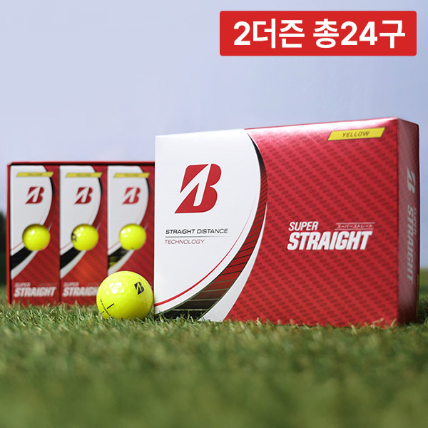 핫딜 2박스 총24구 브리지스톤 3피스 골프공 New 슈퍼 스트레이트 20 디스턴스 소프트 비거리 골프볼 딜팡 골프용품 전문쇼핑몰