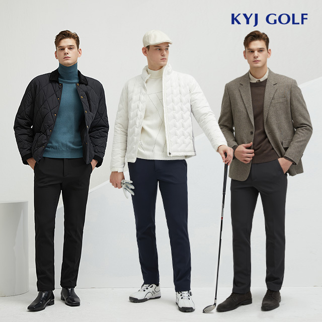 타임특가 김영주골프웨어 남성 본딩 기모 팬츠3종 택1 D 딜팡 골프용품 전문쇼핑몰