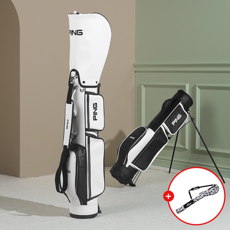 핫딜 2종세트 핑 M 프리미엄 하프 스탠드백 리카타 시그니처 클럽 케이스 하프백 딜팡 골프용품 전문쇼핑몰