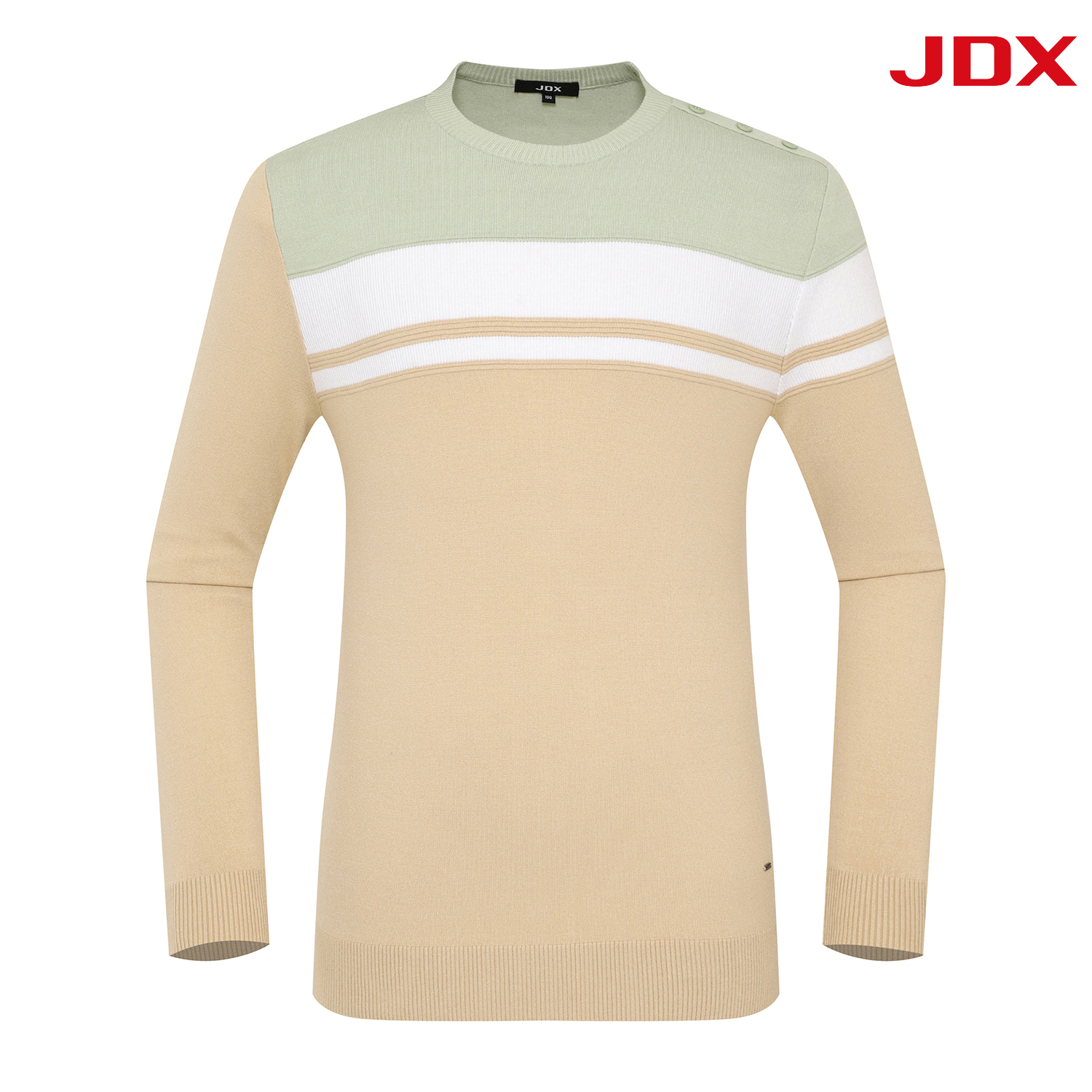 [핫딜] [JDX] 남성 3도 배색 보더형 라운드 풀오버(X2SPU1341BE) - 딜팡 - 골프용품 전문쇼핑몰