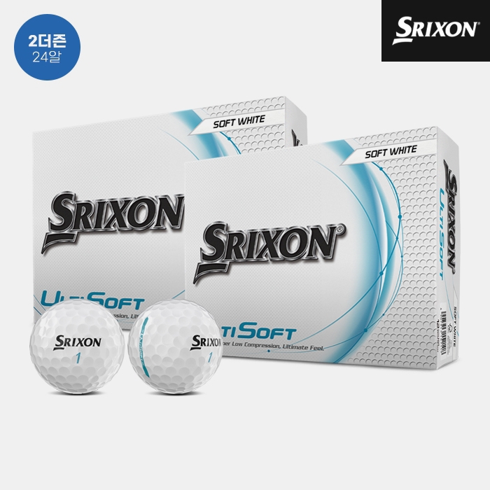 핫딜 2더즌 24알 던롭코리아 스릭슨 얼티소프트5 저압축 고반발 골프볼 남여공용 화이트 2피스 딜팡 골프용품 전문쇼핑몰