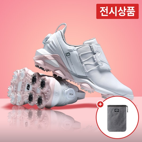 타임특가 전시상품 풋조이 New 투어 알파 보아 플래그십 스파이크 방수 여성 골프화신발주머니 딜팡 골프용품 전문쇼핑몰